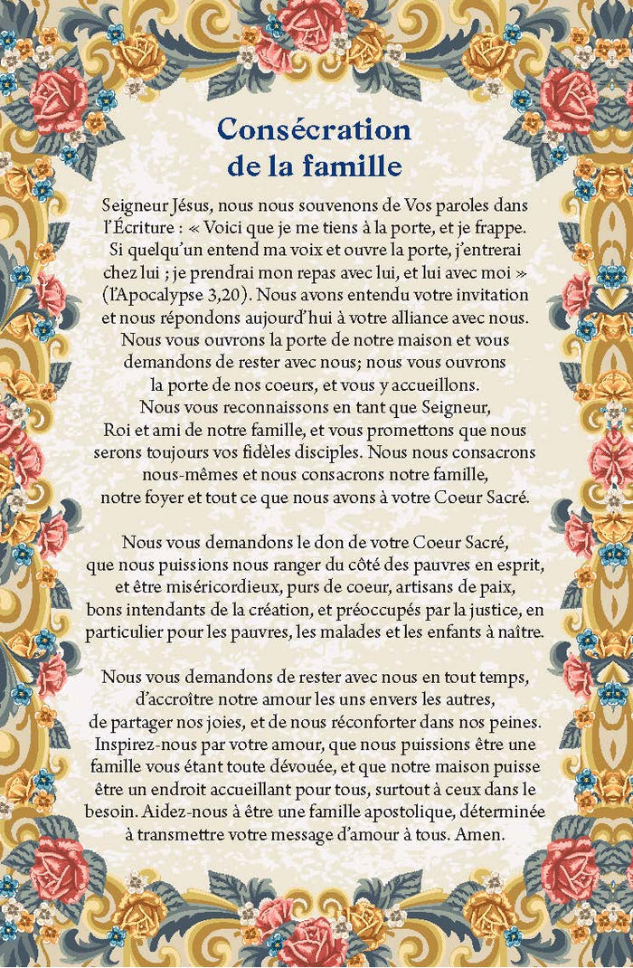 Home Enthronement Prayer Card – Shop Catholic Info