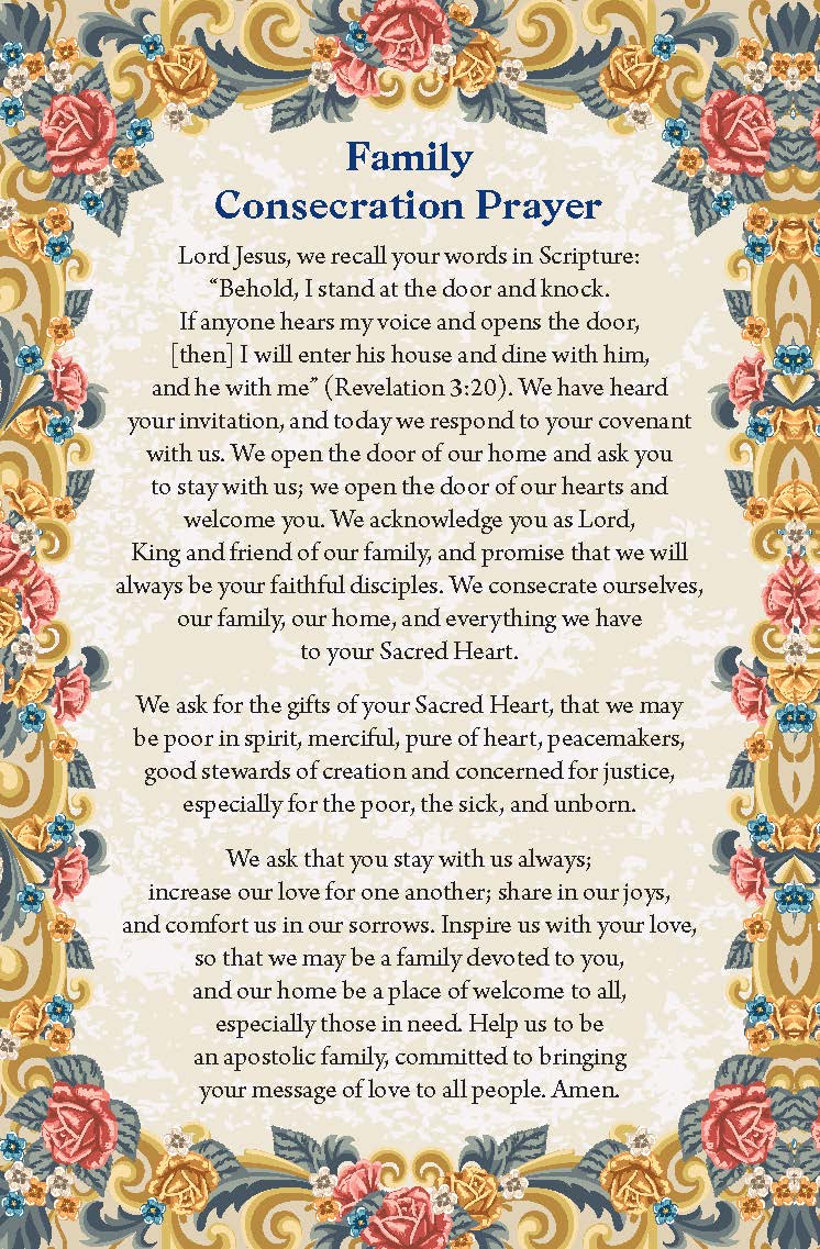 Home Enthronement Prayer Card – Shop Catholic Info